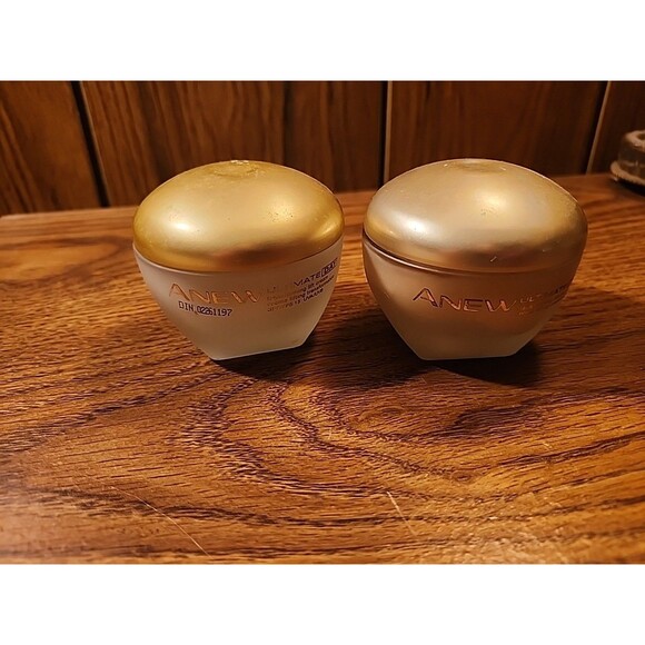 Avon | Bath | 2 Vintage Avon Anew Ultimate Cream Jars 7 Oz Residue ...